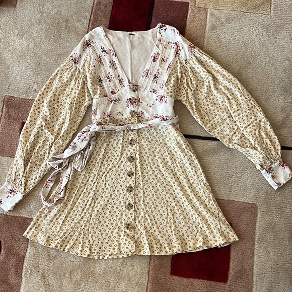 Free People | Dresses | Free People Patchwork Dress | Poshmark